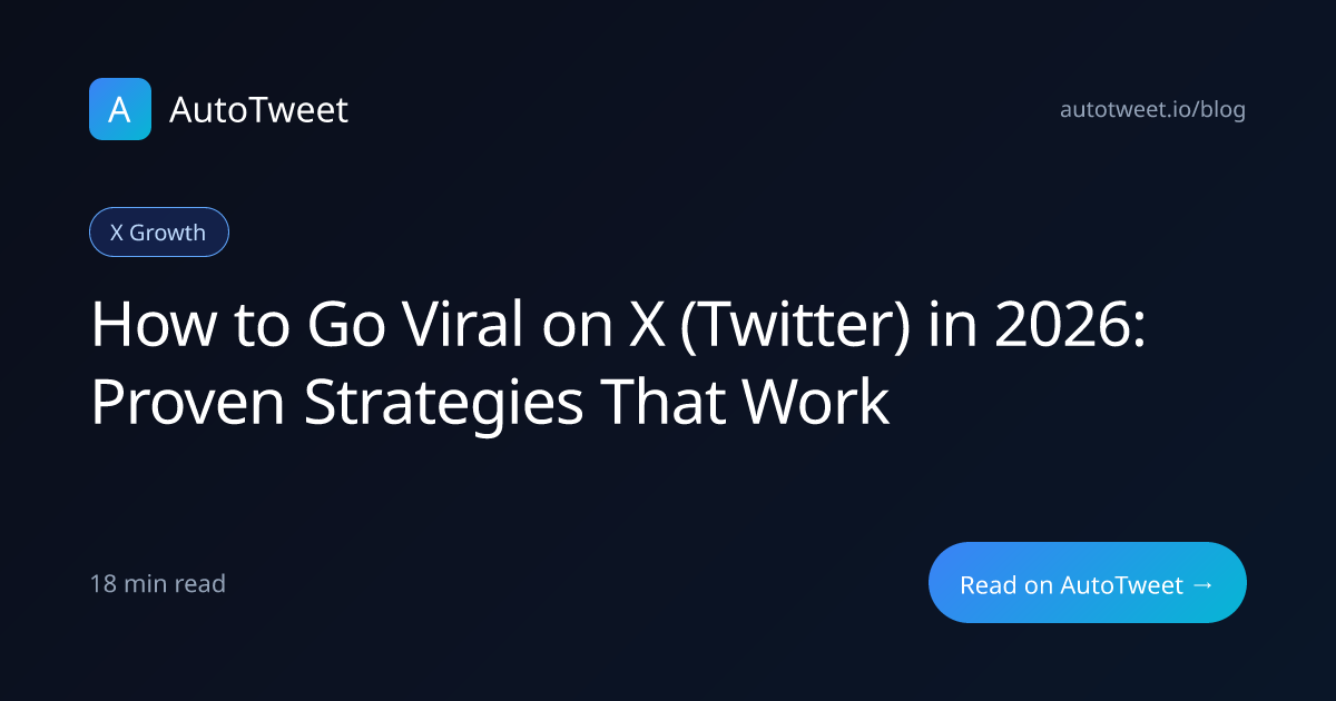 How to Go Viral on X (Twitter) in 2026: Proven Strategies That Actually ...